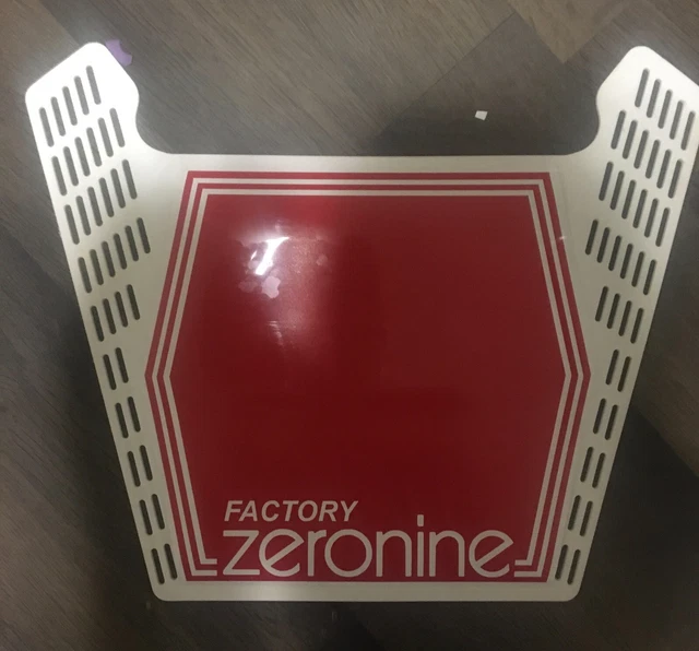 ZERONINE FACTORY NUMBERPLATE decal Old school BMX racing freestyle ...