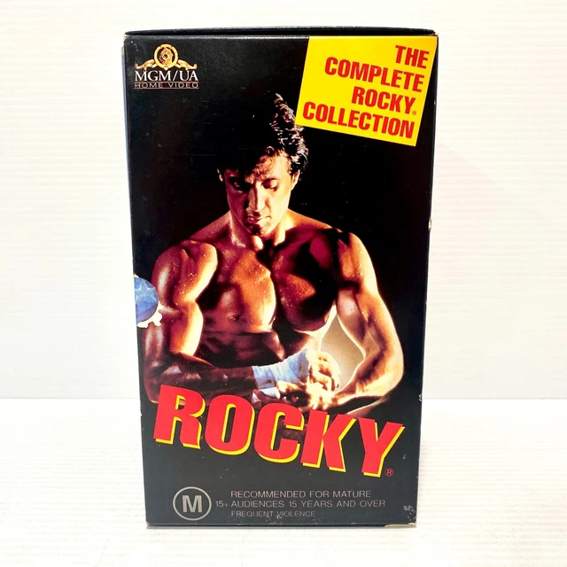 THE COMPLETE ROCKY Collection - 5 VHS Cassette Tape - Free Postage $39. ...