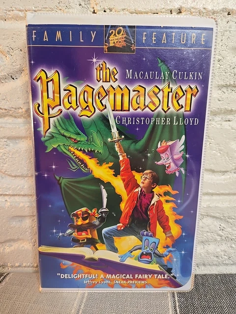 THE PAGEMASTER VHS 1995 Clamshell Macaulay Culkin $7.98 - PicClick CA