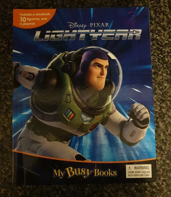 DISNEY PIXAR LIGHTYEAR Buzz Lightyear My Busy Book with Playmat & 10 ...