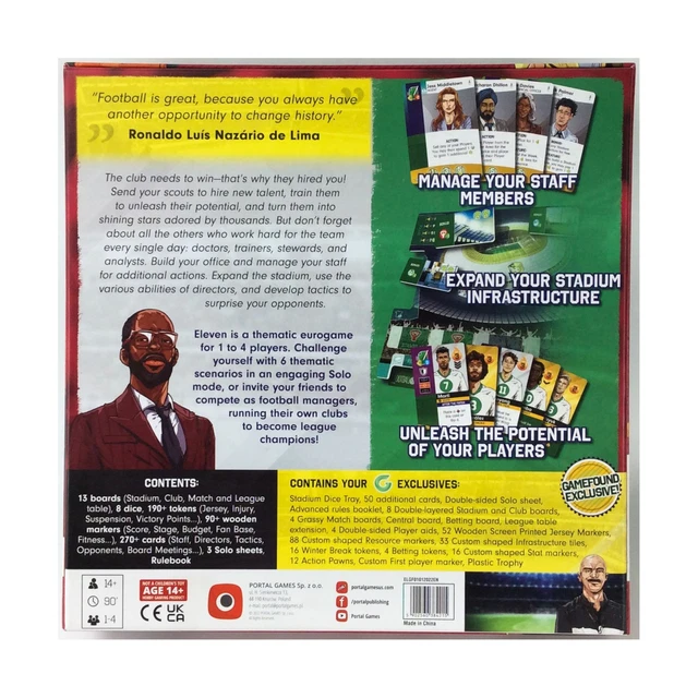 PORTAL BOARD GAMES Eleven - Football Manager board Game (Gamefound Box ...