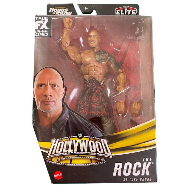 MATTEL WWE ELITE Collection Hollywood The ROCK Luke Hobbs 6" Inch ...