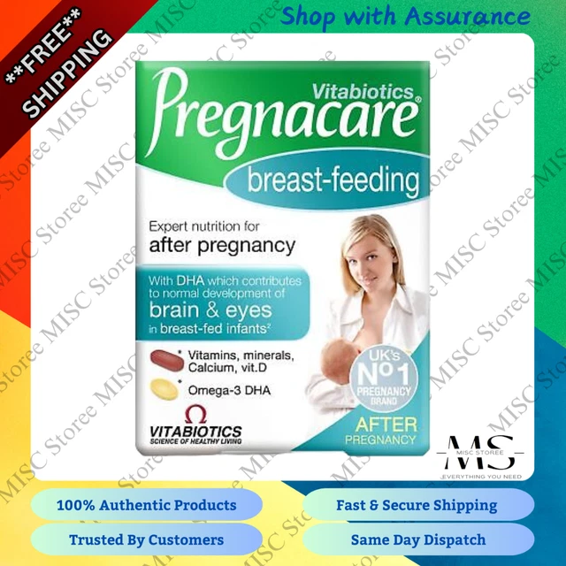 VITABIOTICS PREGNACARE BREAST-FEEDING - 84 Tabs/Caps -New £14.49 ...