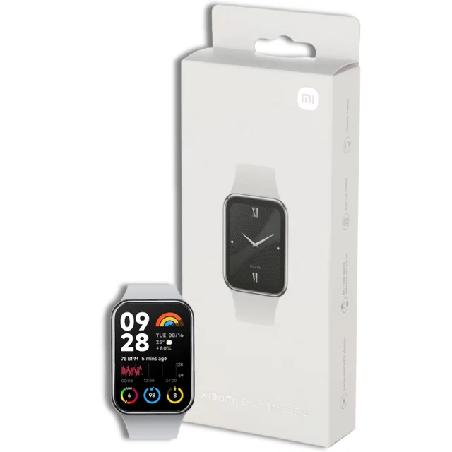 XIAOMI MI SMART Band 8 Pro Smartwatch Amoled 1,74" Cardio Spo2 Silver ...