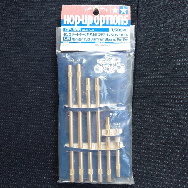 TAMIYA MONSTER TRUCK Aluminum Steering Rod Set OP-385 ITEM.53385 HOP-UP ...