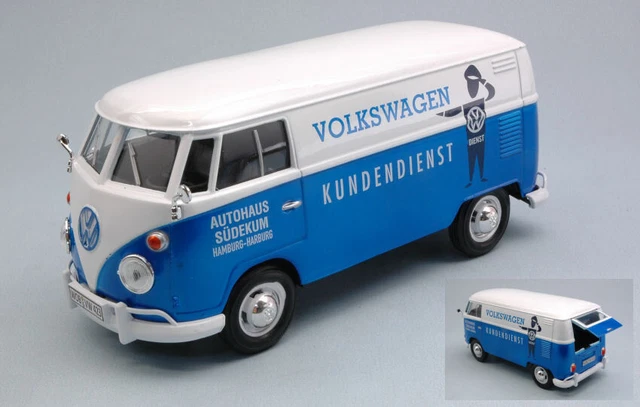 MODELLAUTO AUTO MASSSTAB 1:24 VW T2 T1 Bus Delivery Van Kundendienst diecast EUR 34,85 - PicClick DE