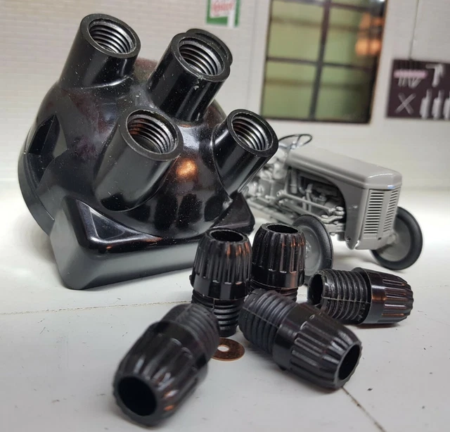 FERGUSON DISTRIBUTOR CAP Early TE20 TE 20 Tractor Petrol Acorn Screw ...