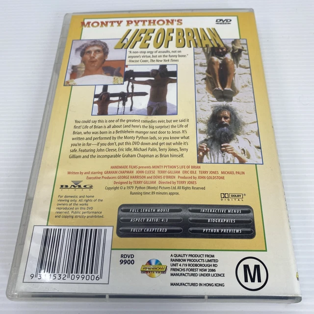 MONTY PYTHON DVD Bundle x2 -and the Holy Grail - Life of Brian ...