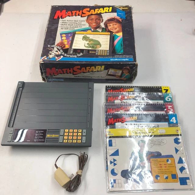 MATH SAFARI ELECTRONIC Learning System 4 Book Set 4, 5, 6, 7 Tested ...