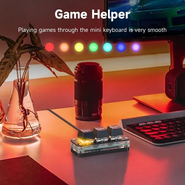 SHORTCUT FUNCTION MINI Office Keypad Copy/Paste/Cut Mechanical Keyboard ...