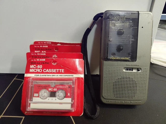 VINTAGE RADIO SHACK 2-Speed Micro-16 Auto Stop Actuated Tape Recored £ ...