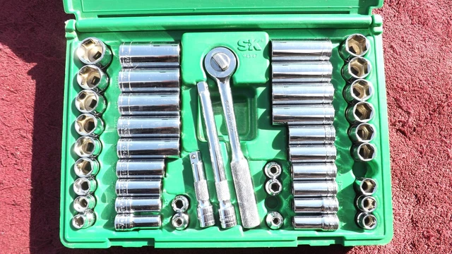 SK TOOLS *NEAR Mint!* 3/8" Drive 45-Piece Ratchet & Socket Set! EUR 164 ...