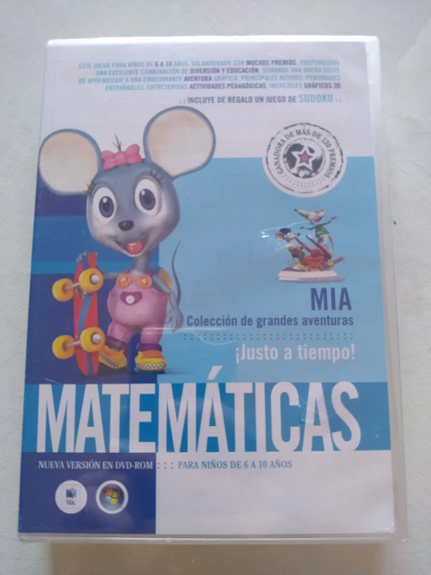 MIA MATEMATICAS JUSTO a Tiempo 2007 - Juego PC CD-ROM en Español Nuevo ...