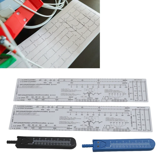 2 SETS EKG Calipers And EKG Ruler Combination Set Electrocardiogram ...
