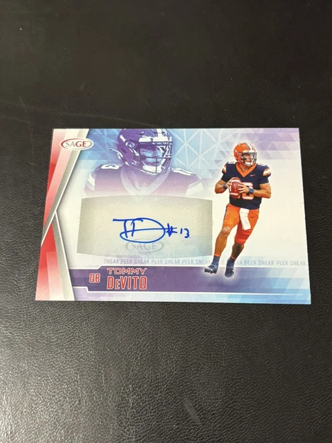 2022 SAGE TOMMY Devito Rookie Auto Card $7.99 - PicClick