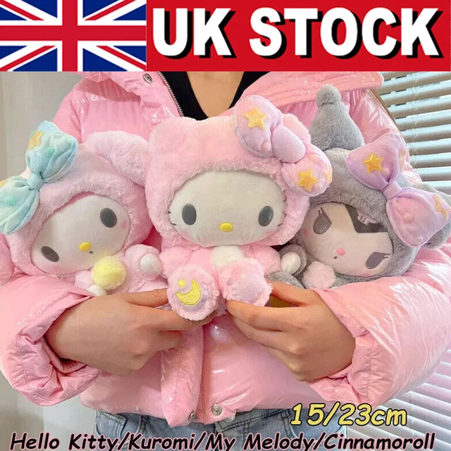KIDS HELLO KITTY Kuromi Plush Stuffed My Melody Sanrio Sitting Position Dolls UK £14.39 ...