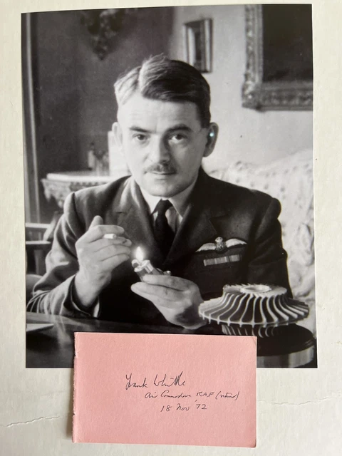 PHOTO + SIGNATURE WW2 RAF Air Commodore Frank Whittle £63.12 - PicClick UK
