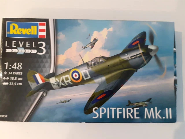 REVELL SPITFIRE MK.II WW2 Fighter Aircraft Plastic Model Kit 03959 ...