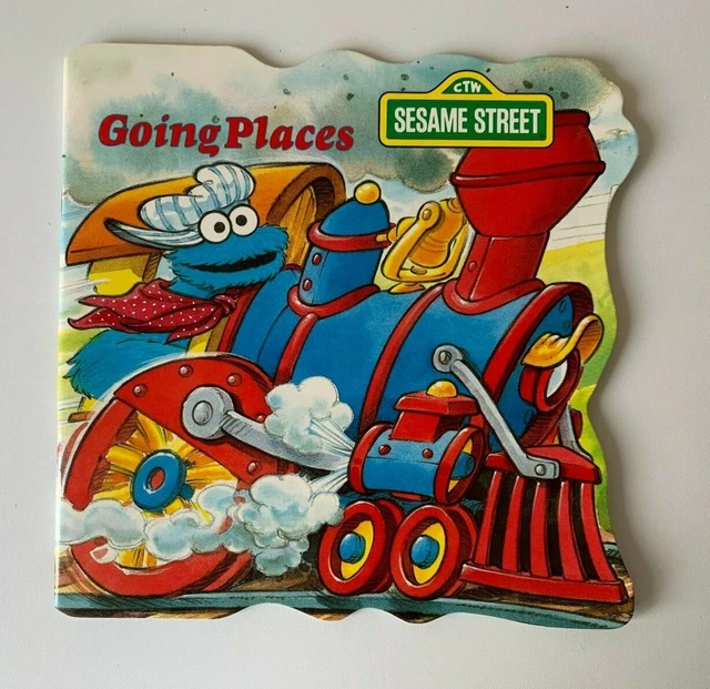 SESAME STREET GOING places paperback shape children's picture book 1994 ...