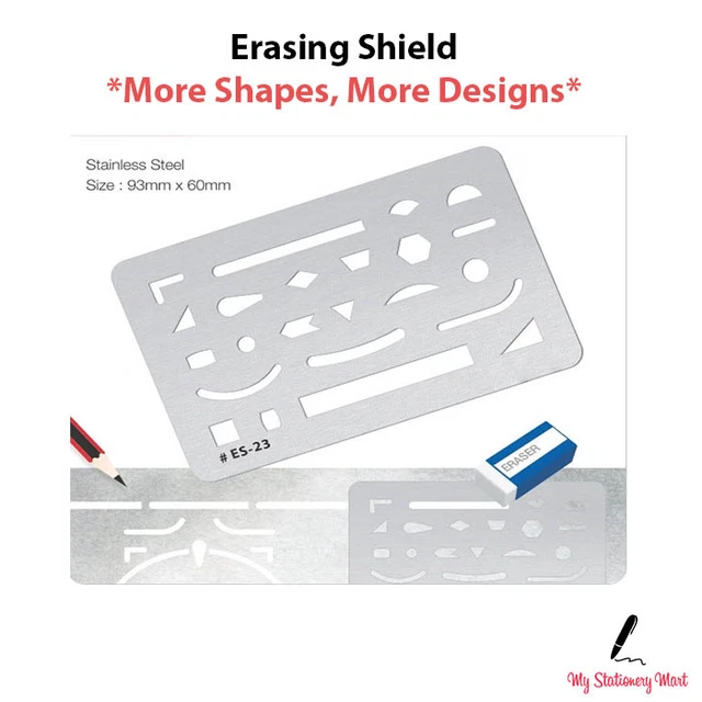 LIQUIDRAW ERASING SHIELD Artists Precision Drawing Eraser Template. £2. ...