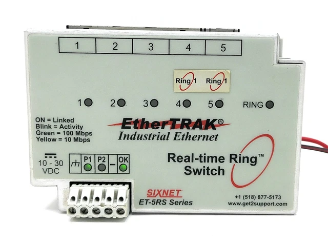 SIXNET ETHER TRACK ET-5ES Series Industrial Ethernet Real-Time Switch ...