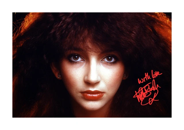 KATE BUSH 2 A4 reproduction signed photograph poster choice of frame ...