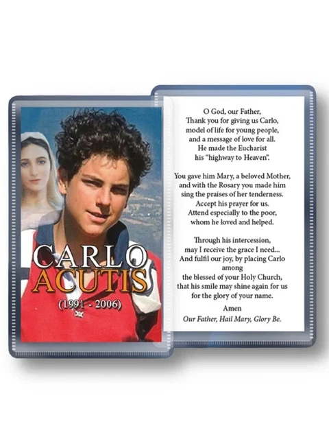 BLESSED CARLO ACUTIS Laminated Prayer Card - Catholic / Christianity £2 ...