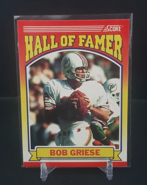 BOB GRIESE - Hall Of Famer - 1990 Score NFL Football Card #601 $9.99 ...