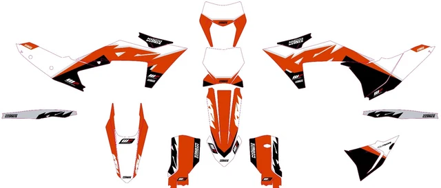 GRAPHIC-DECAL KIT FOR- 2024 KTM EXC-EXCF-XCW-XCWF /XC-SX/XCF-SXF 2023 ...