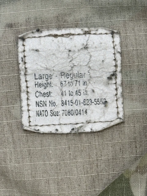 US ARMY OCP Multicam Jacket 9 Patches Isaf 4th Div. Ranger 2nd Armor ...