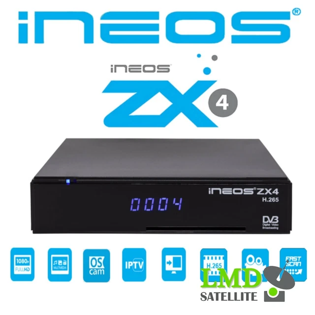 INEOS ZX4 HD Linux Satellite & IPTV player OTT H.265 HEVC STALKER TV ...