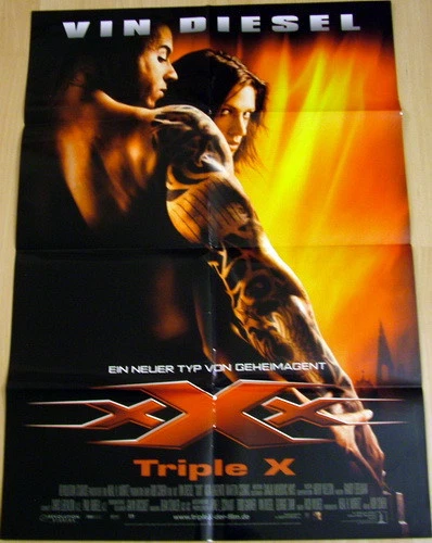 VIN DIESEL TRIPLE X original A1 Kino Plakat 2002 EUR 4,95 - PicClick FR