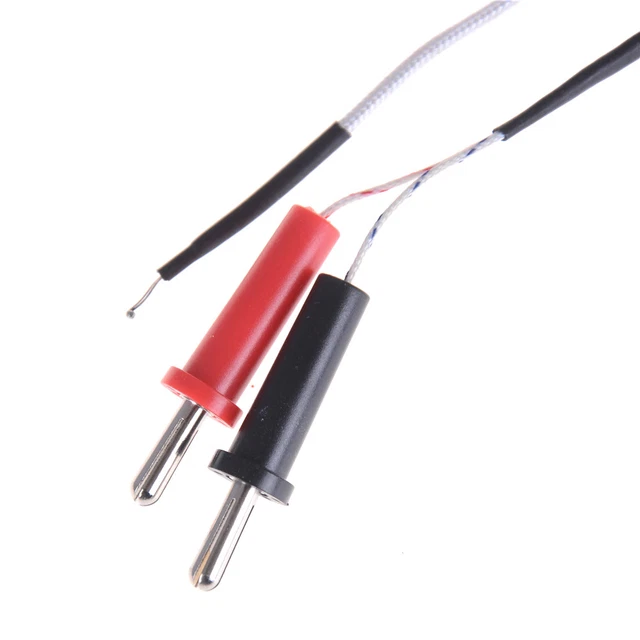 K TYPE THERMOCOUPLE Sensor Multimeter Temperature Probe Banana Plug 100 ...