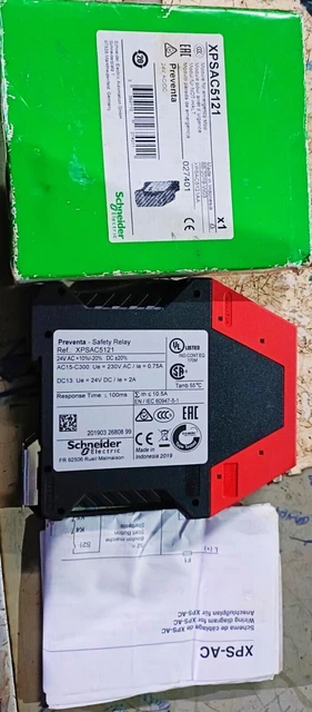 SCHNEIDER XPS-AC, MODULE FOR EMERGENCY STOP, XPSAC5121, AMAT 1200-00611 ...