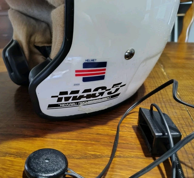 BELL HELMET MAG5 SA95~7.25"/58cm~Relay Microphone & Speaker~RPM Bag-Y2K ...