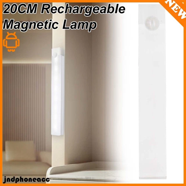 20CM LED STRIP Night Light Rechargeable Cold Kitchen Hallway PIR Motion ...