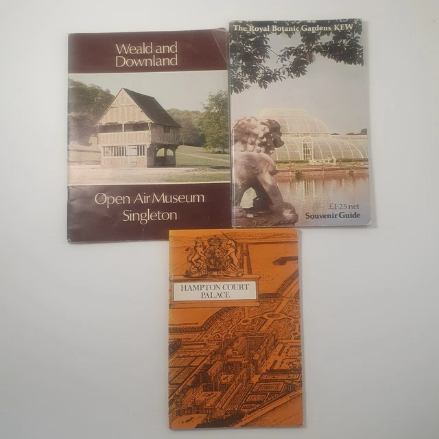 VINTAGE SOUVENIR GUIDES museum illustrated books brochures British UK ...