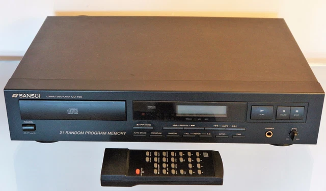 NONOVERSAMPLING SANSUI CD 190 Player with Tube Output £122.00 - PicClick UK