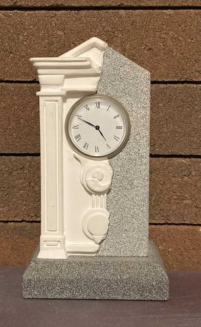 COLLECTABLE STONE MONUMENT Clock - Circa 1980s - RARE $81.99 - PicClick