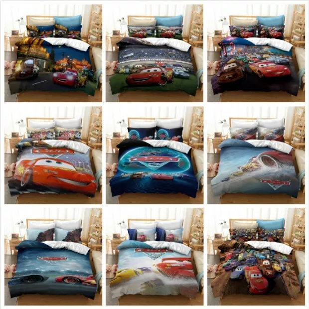 Cars Lightning Mcqueen Collection Single Double Queen King Bed Quilt