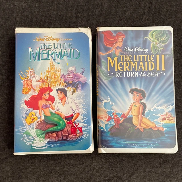 DISNEY VHS TAPES The Little Mermaid & The Little Mermaid 2 Return to the Sea £9.34 - PicClick UK