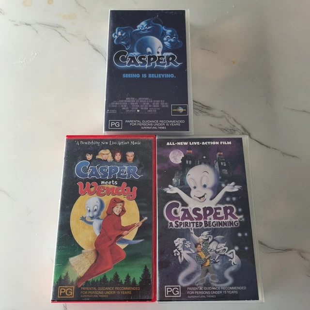 CASPER VHS TAPE Movie Collection | 3x Vintage VHS Video PAL | GC £15.80 ...