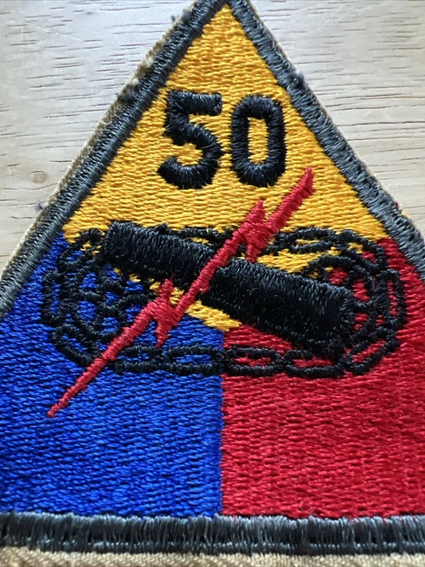 ORIGINAL WW2 US Army Armored Tank Battalion Patch 50th WC8 £8.46 ...