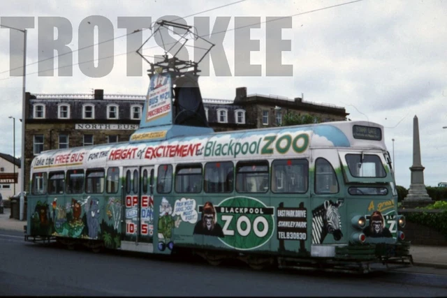 35MM SLIDE BLACKPOOL Transport Single Decker Tram Strassenbahn 637 2003 Original £4.99 - PicClick UK