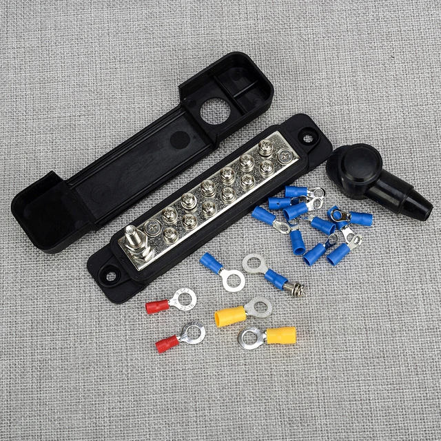 12 POINT POWER Distribution Busbar Bus Bar With Terminal Block For Boat ...