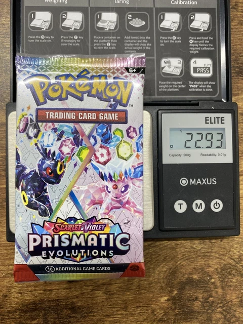 HEAVY! 22.93G PRISMATIC Evolutions Pokemon TCG Booster Pack New Sealed ...