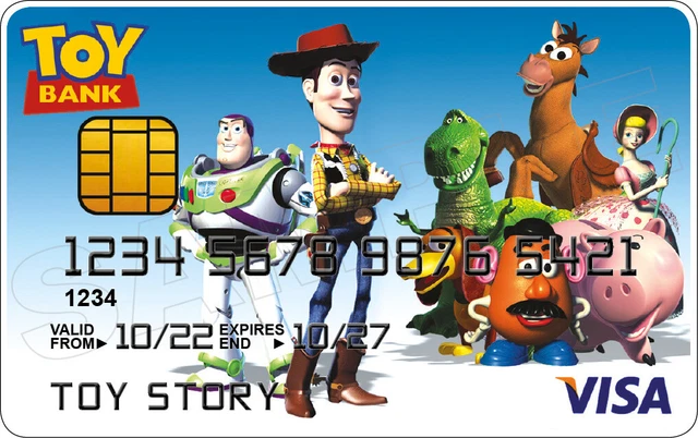 TOY STORY NOVELTY Plastic Credit Card £4.95 - PicClick UK