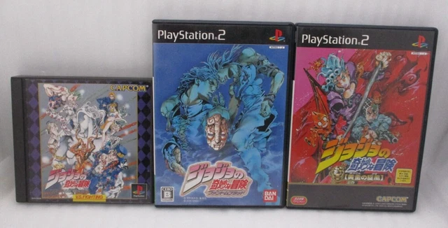 PS1 JOJO'S BIZARRE Adventure, PS2 Phantom Blood & Golden Wind 3 Set ...