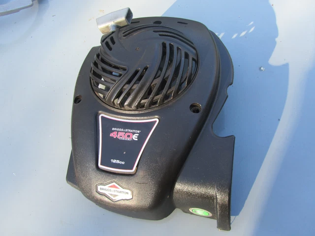 BRIGGS & STRATTON 450E Petrol Lawnmower Engine Cover recoil cowl pull ...