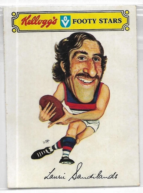LAURIE SANDILANDS FOOTSCRAY 1974 Kellogg's Footy Stars Sticker $50.00 ...
